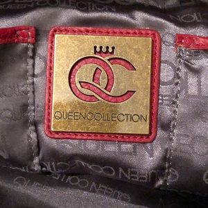 Queen Collection | Bags | Red Suede Queen Collection Shoulder Bag ...